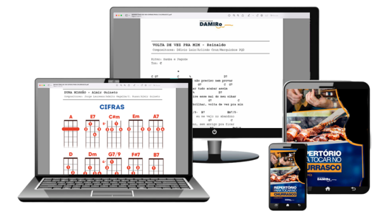 PDF Repertório de 100 Cifras Pra Tocar no Churrasco!